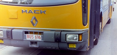 Registration Plates – ACT Bus