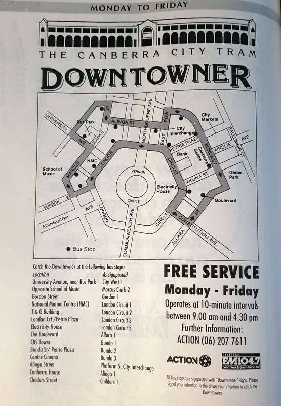 Downtowner – ACT Bus